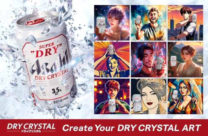 アサヒビールがAIによるオリジナル画像を作成できる『Create Your DRY CRYSTAL ART』を開始 ｜ ガジェット通信 GetNews